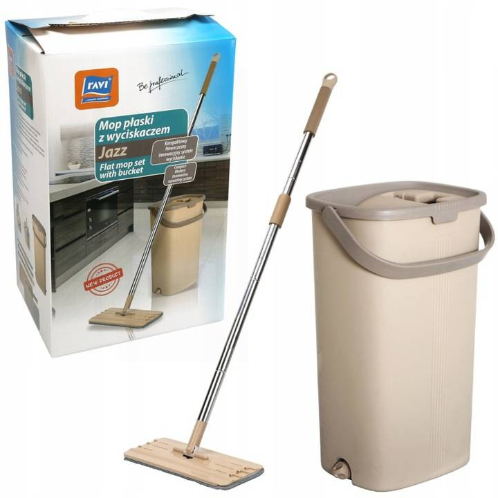 Mop RAVI płaski z wyciskaczem JAZZ